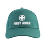 FIRST AIDER CAP WITH CROSS BOTTLE GREEN — Trafalgar First Aid