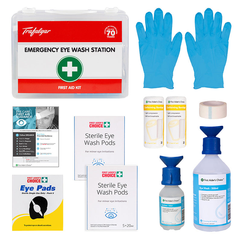 Trafalgar Emergency Eye Wash Station Kit — Trafalgar First Aid