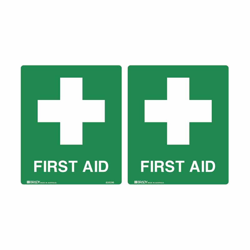 First Aid Sign - First Aid (Double Sided) — Trafalgar First Aid
