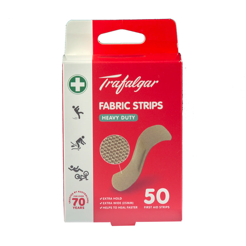 Premium Fabric Strips - 50 Pack — Trafalgar First Aid